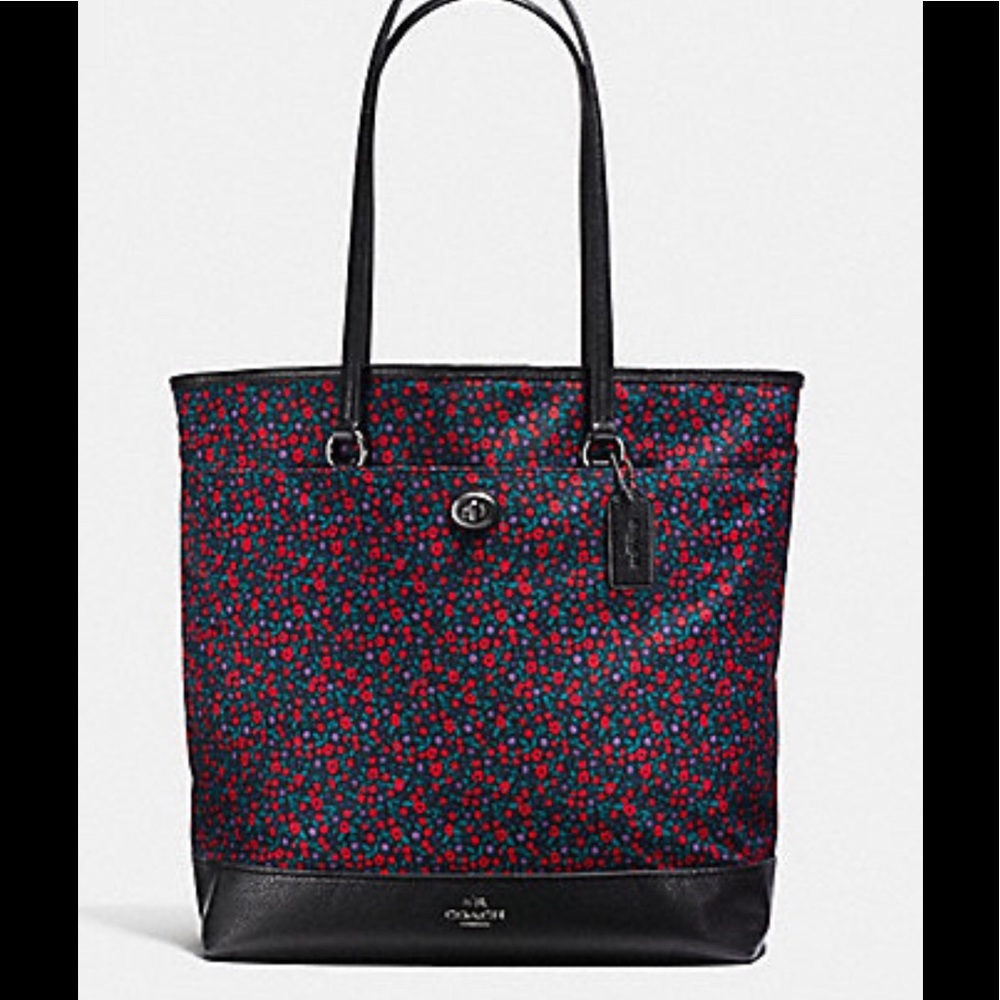 *Like New* Coach Floral Tote - Gem